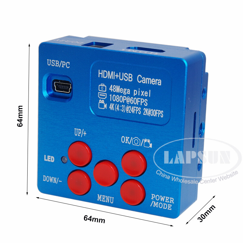 48MP 4K 2K 1080P 60FPS HDMI USB Industrial Microscope C-Mount Digital ...