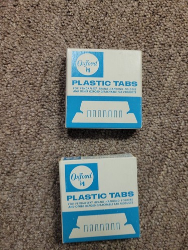Oxford Plastic Tabs No42 2 Box 25 Ea 2inch. Free Ship | eBay