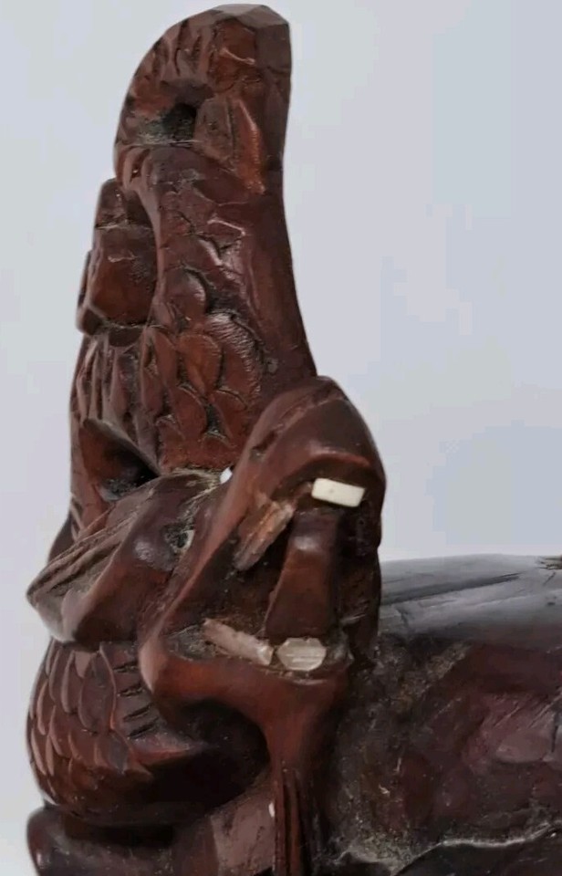 Vintage Hand Carved Wooden Chinese Wall Art Mask | eBay