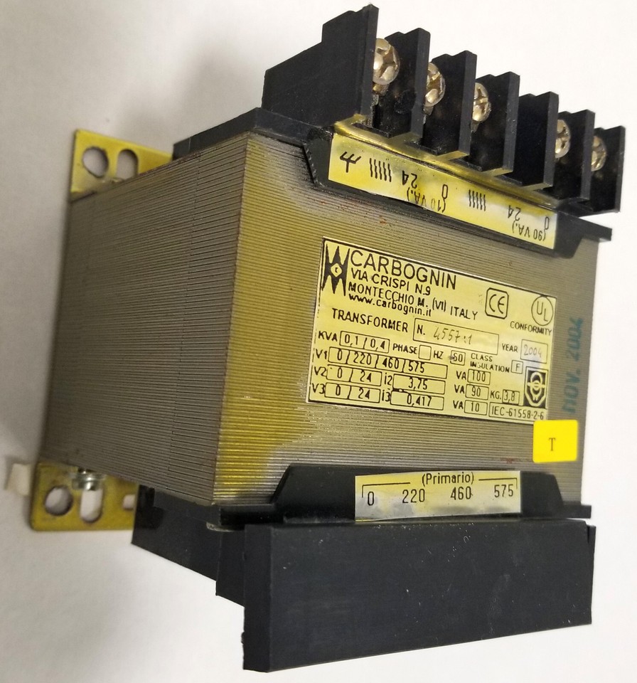 #119 - || 119CARBOGNIN TRANSFORMER 1 PHASE IEC-61558-2-6 OEM || | eBay