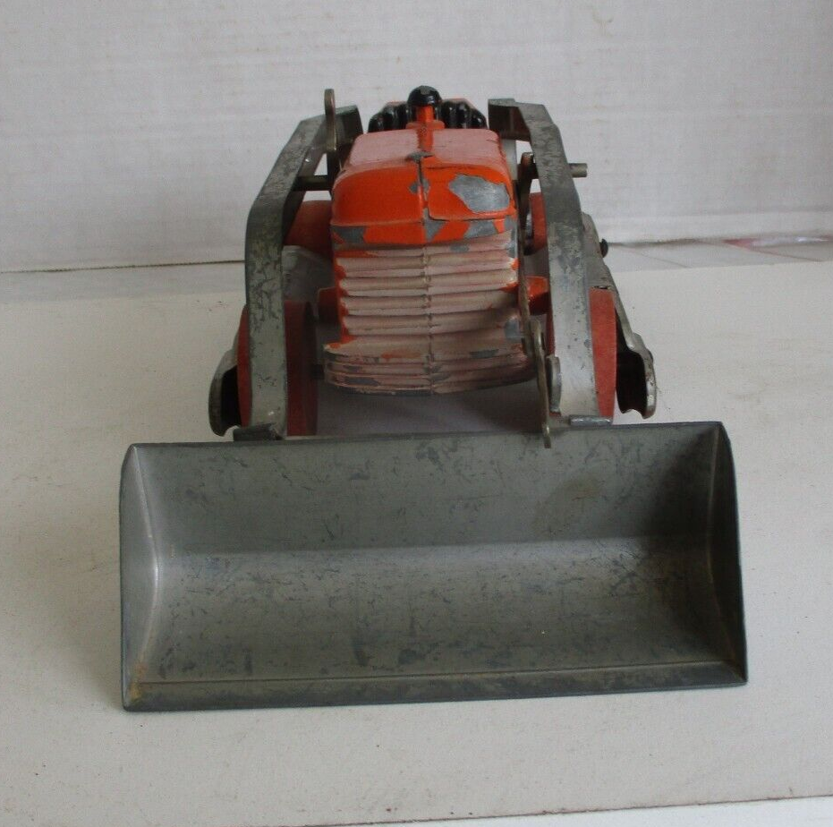 Vintage 1950s Hubley Construction Dozer Crawler front end loader | eBay