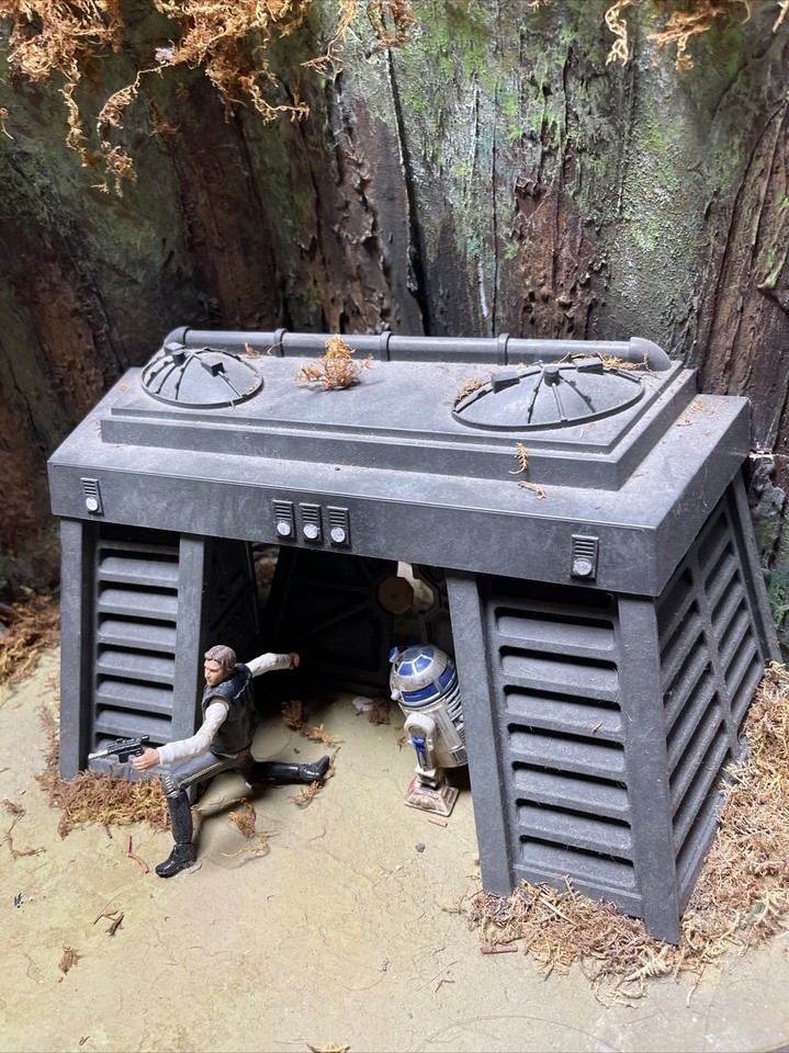 Star Wars Return Of Jedi Endor Shield Bunker Custom Figure Diorama 3.75 ...