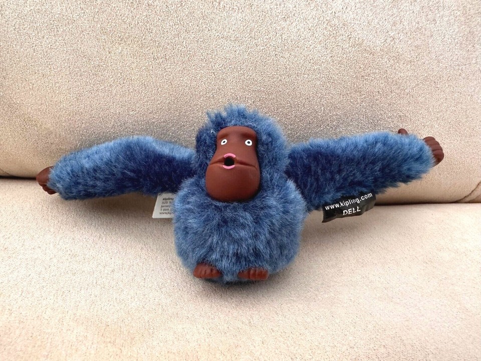 NWT KIPLING MONKEY KEYCHAIN KEY RING CHARM BLACK RED GRAY BLUE GREEN ...