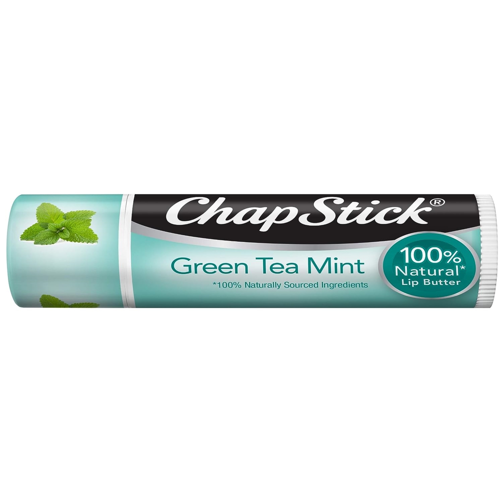 New ChapStick Green Tea Mint 100 Percent Natural Ingredients Lip Butter ...