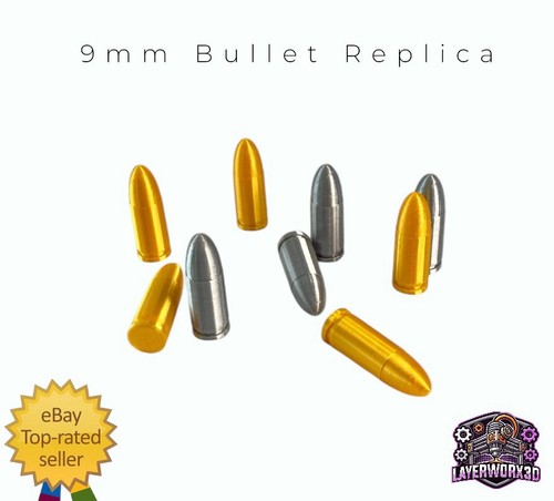 Life like Replica 9mm Bullets for Cosplay, Fancy Dress, or Movie Props ...