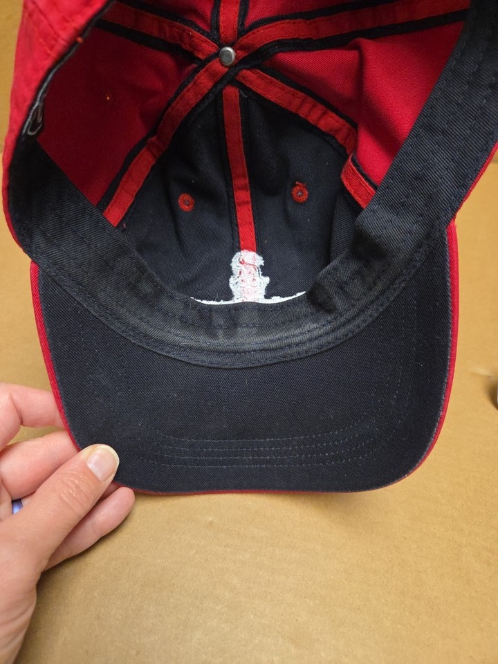 The Ritz Carlton Kapalua Hat OSFM Red Strapback Golf Cap Logo SEE PICS ...