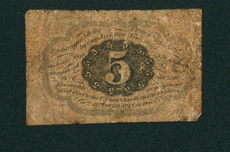 5 Cents Fractional Currency First Issue ** PAPER CURRENCY AUCTIONS ...