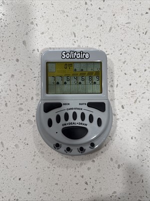 SOLITAIRE Mega Screen Electronic Handheld Game Classic Arcade Tested ...
