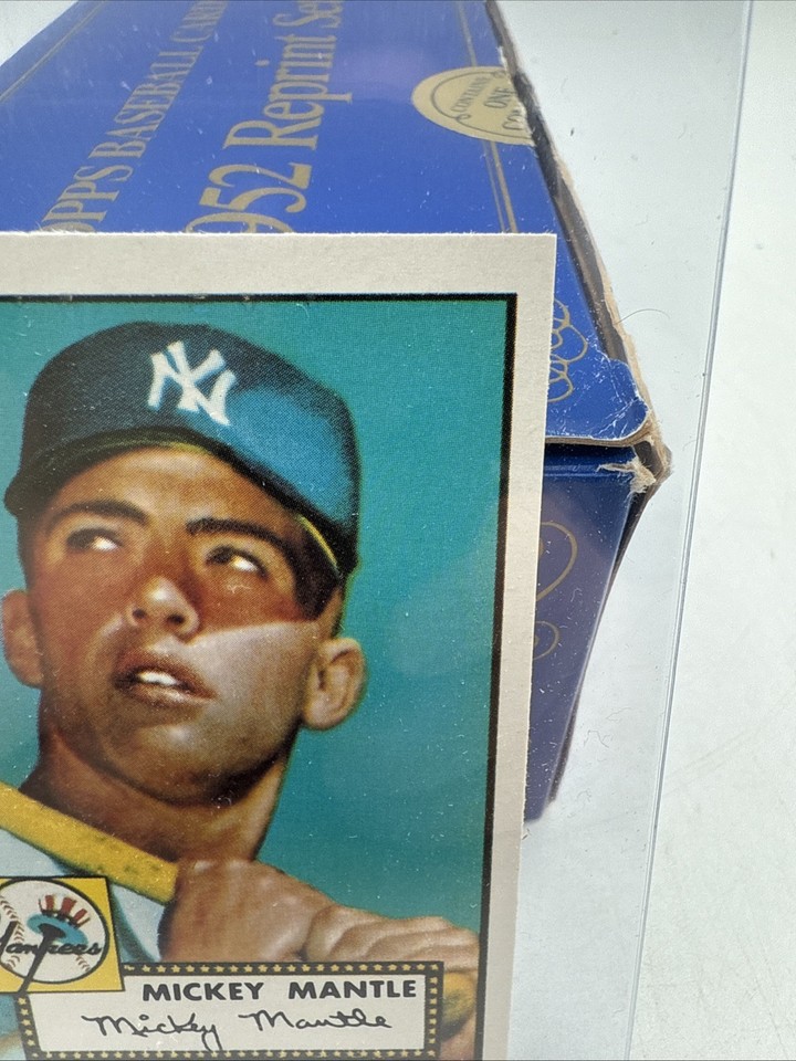 1983 Topps Baseball Complete 1952 Topps Re Print Set Mickey Mantle ...