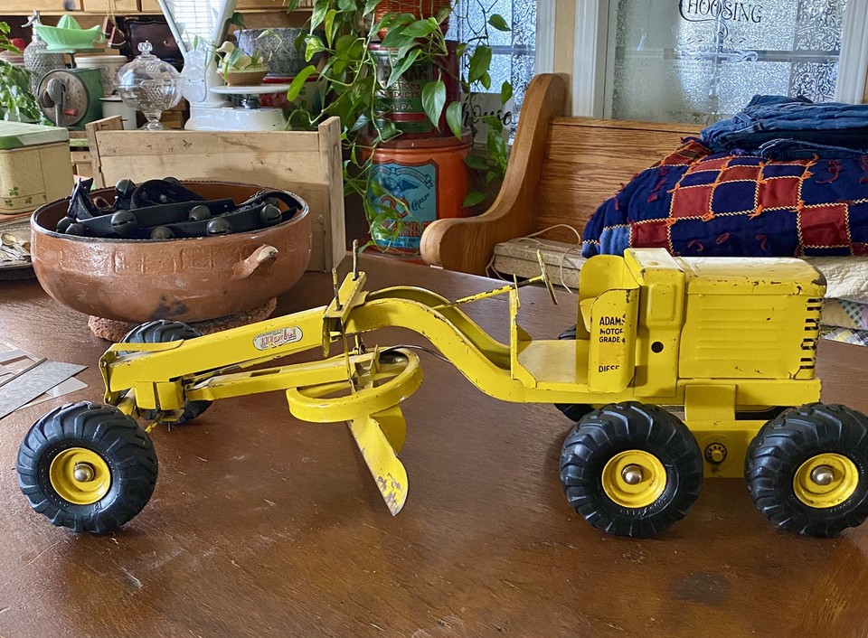 DOEPKE / ADAMS YELLOW 26" 1:12 SCALE ROAD GRADER CIRCA 1950 Rare Nice ...