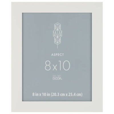 Studio Decor Simply Essentials Photo Frame & Glass ~ White ~ 8 x 10 Lot ...
