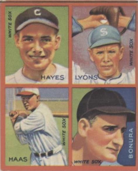 1985 Renata Galasso 1935 Goudey 4-in-1 Reprints - Ted Lyons, Zeke ...