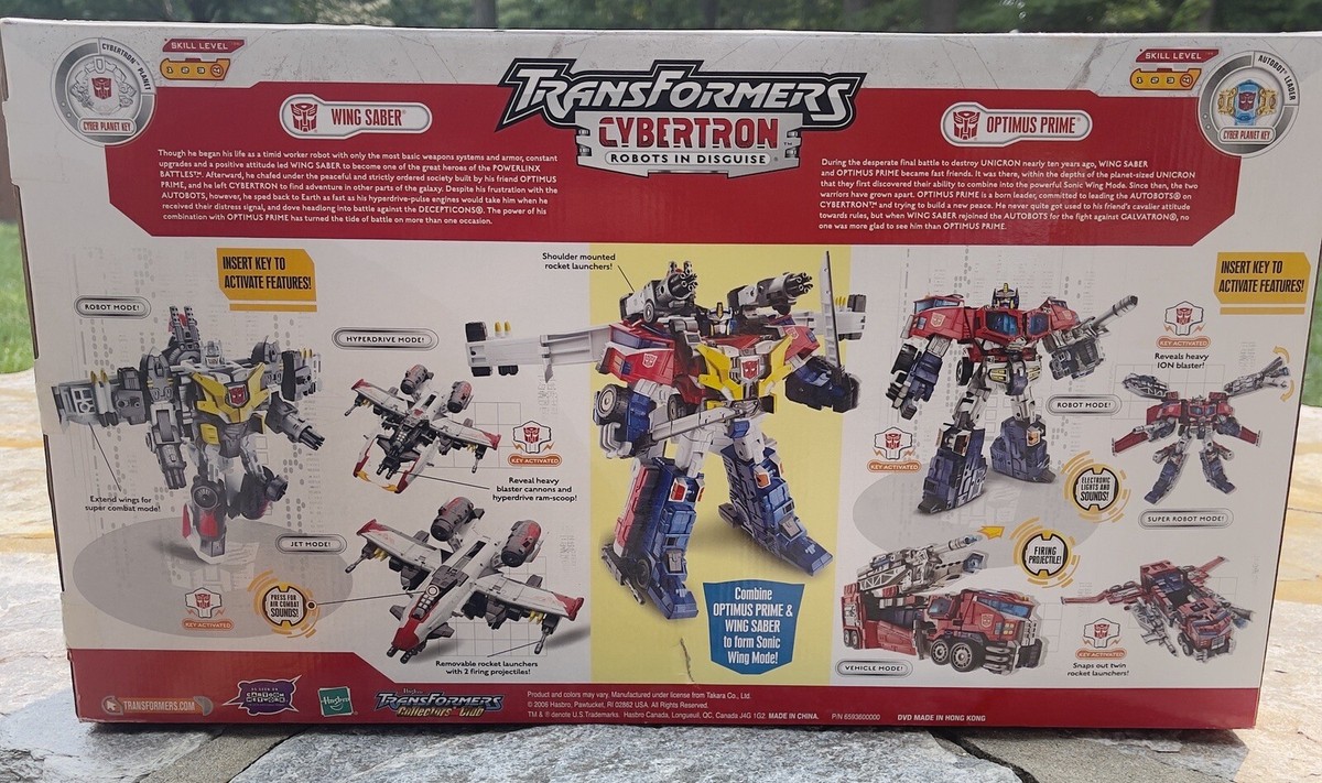 Transformers Cybertron Optimus Prime Sonic Wing Mode