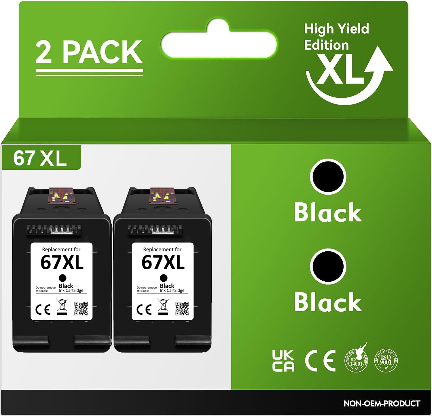 67XL XXL Ink Cartridges for HP 67 67 XL Deskjet 2755e 4155e 4158 Envy ...