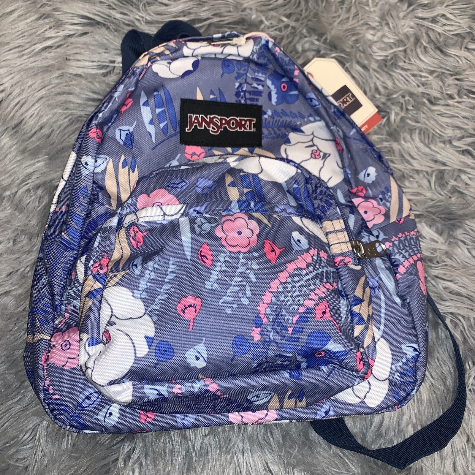 Jansport Blue Liana Vines Mini Backpack | eBay