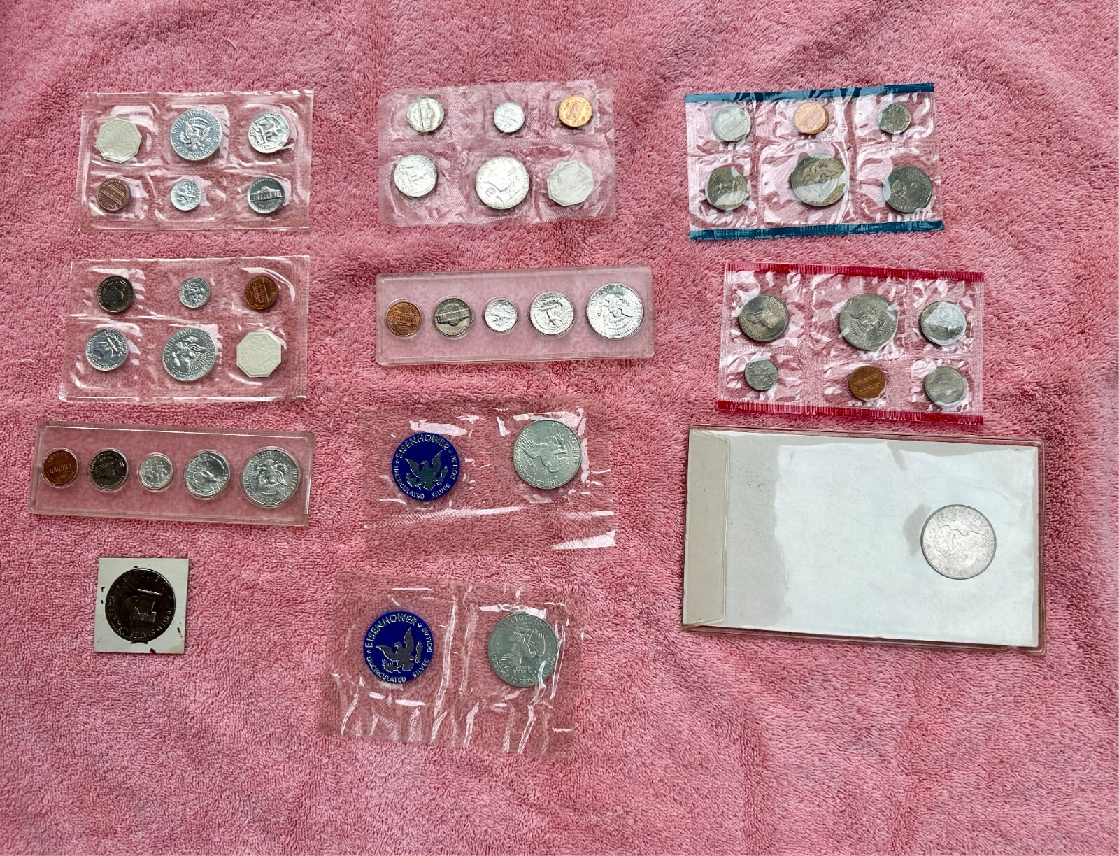 Lot of 41 Coins- US mint UNCIRCULATED COIN SETS - 41 Uncirculated Coins ...
