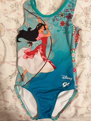 GK Elite DISNEY Leotard GYMNASTICS Princess ELENA Swing Into Adventure ...