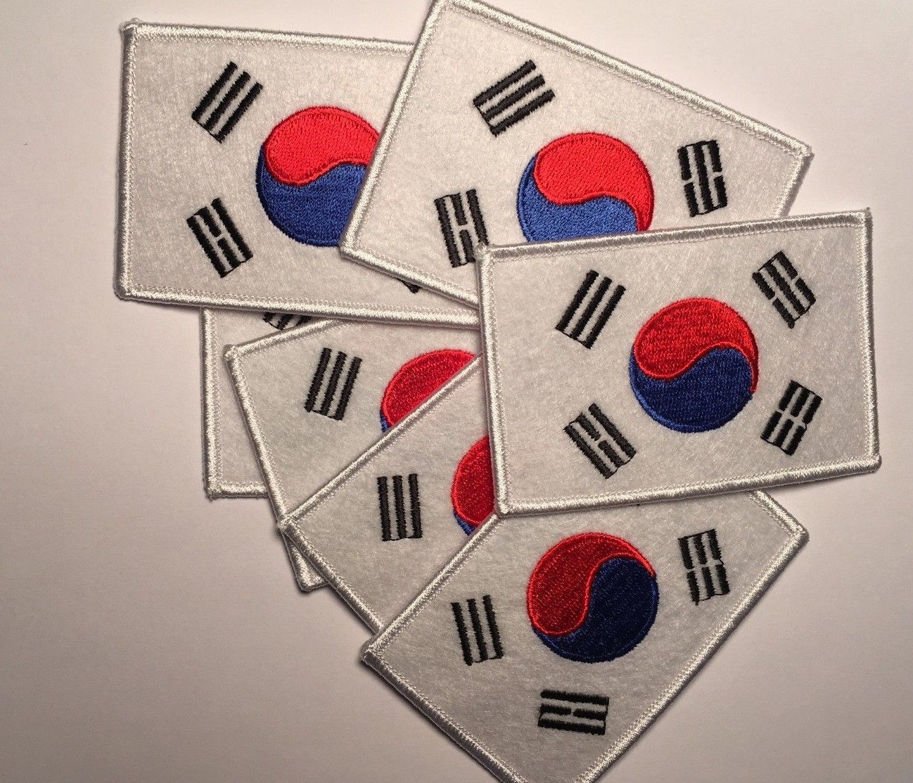 SOUTH KOREA FLAG embroidered iron-on PATCH KOREAN flag patch korean flag 3.5" | eBay