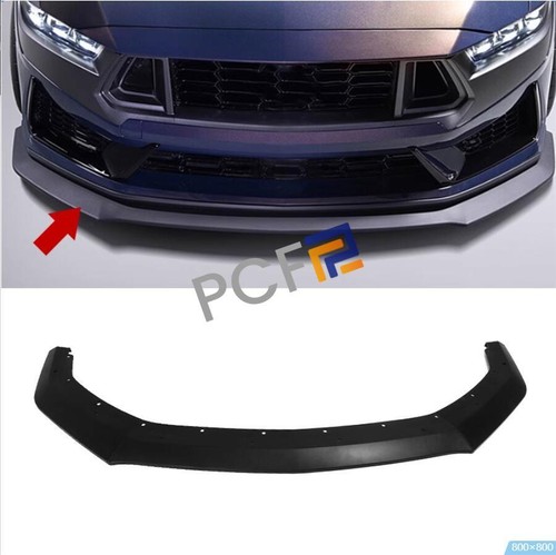 For Ford Mustang S650 GT ABS Black Front Bumper Lip Body Kit Spoiler ...