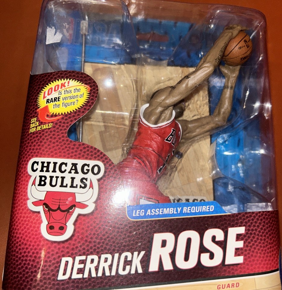 McFarlane Toys NBA Series 24 DERRICK ROSE Chicago Bulls Guard Red ...