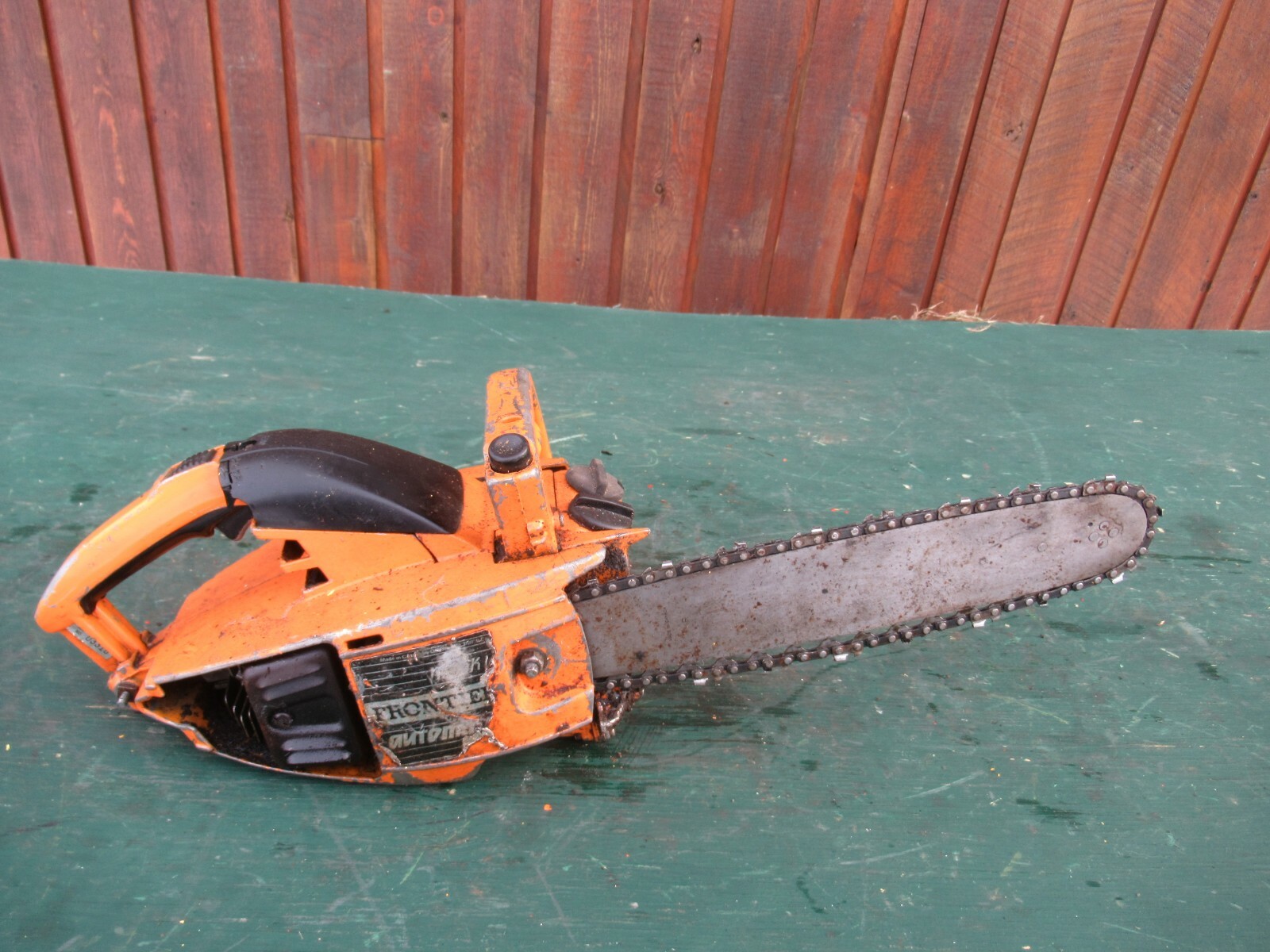 Vintage FRONTIER Chainsaw Chain Saw with 10" Bar | eBay