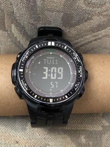 Casio Pro Trek PRW-3000 Solar Atomic Watch 10ATM Water Resistant | eBay
