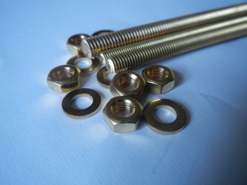 M2 m3 m4 m5 m6 m8 m10 BRASS THREADED BAR Rod Studding Studs nuts ...