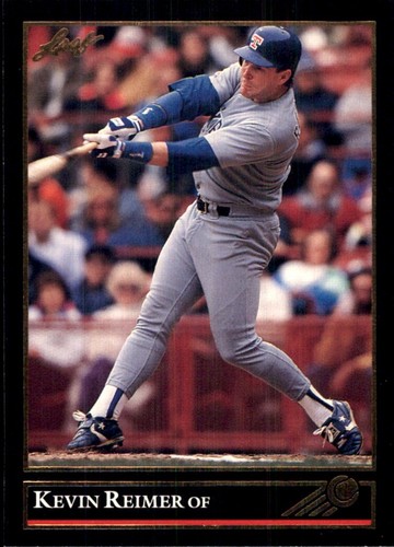 1992 Leaf BLACK GOLD #93 Kevin Reimer TEXAS RANGERS | eBay