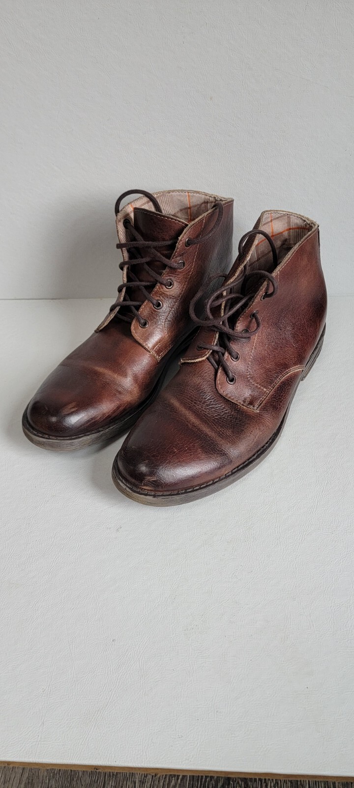Mens Bed Stu Ross Teak Rustic Ankle Boots Size 12 - Gem