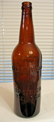 FRESNO, CALIFORNIA QUART SIZE BEER BOTTLE - CHAS. R. PUCKHABER | eBay
