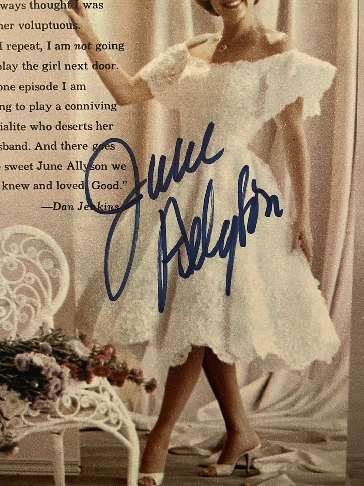 June Allyson Signed Autographed TV Guide With COA The June Allyson Show ...