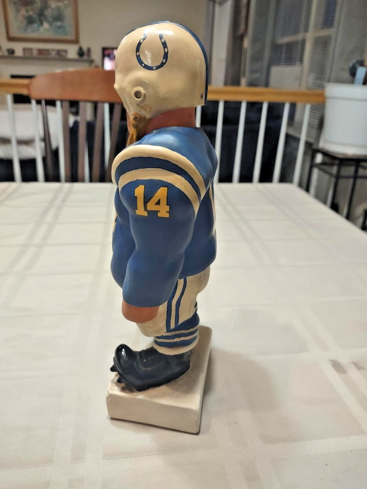 1956 Fred Kail Personally Made George Shaw Football Solid Statue ...