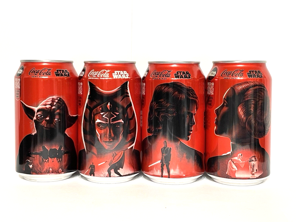 Star Wars Coca-Cola 2025 Complete Set 8 Can Collection Limited Editon ...