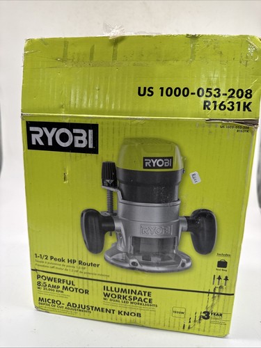 Ryobi R1631K 8.5 Amp 1-1/2 Peak HP Fixed Base Router Kit Parts R622 ...