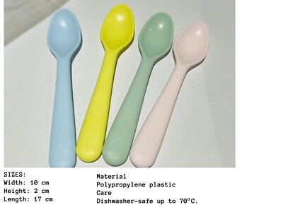 IKEA 4 Piece Spoon Set for Picnic beach Kids Baby - Best for kids - BPA ...