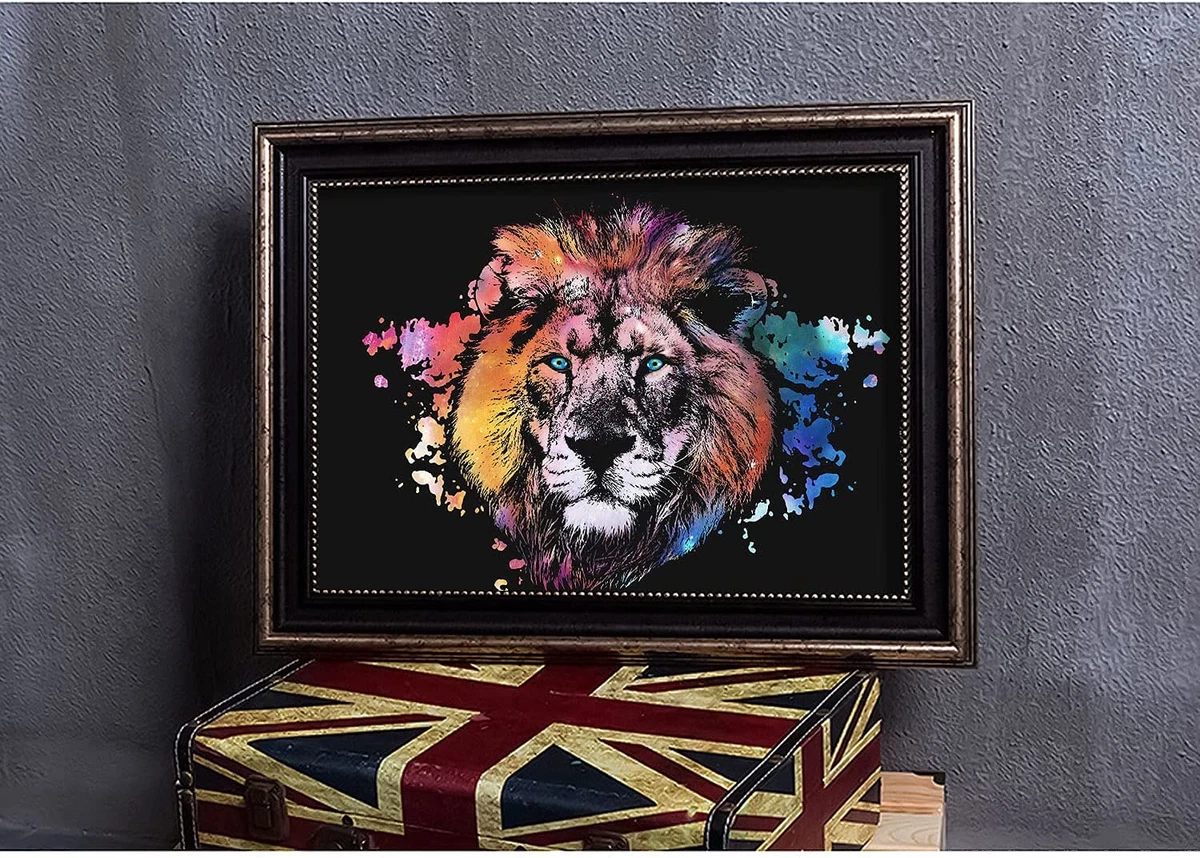 Scratch Art Animals Lion