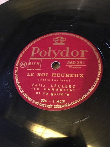 78 RPM FELIX LECLERC - Moi, Mes souliers - Le Bal - POLYDOR 560.251 | eBay