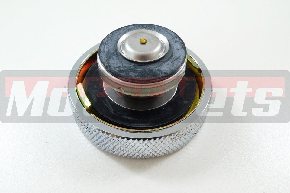 Chrome Billet Aluminum Flamed Radiator Cap 16 lb Knurled Original ...