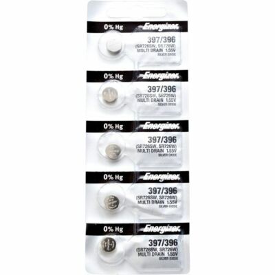 10 Energizer 397/396 SR726SW Silver Oxide Coin Cell Batteries 1.55V | eBay