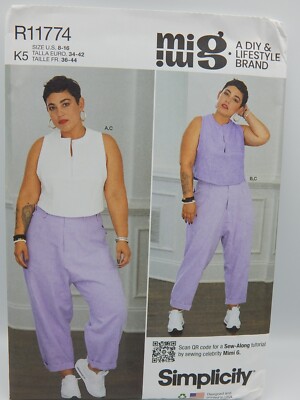 Simplicity 11774 Misses' Top Cargo Pants Uncut Pattern Size 8-16 9754 ...