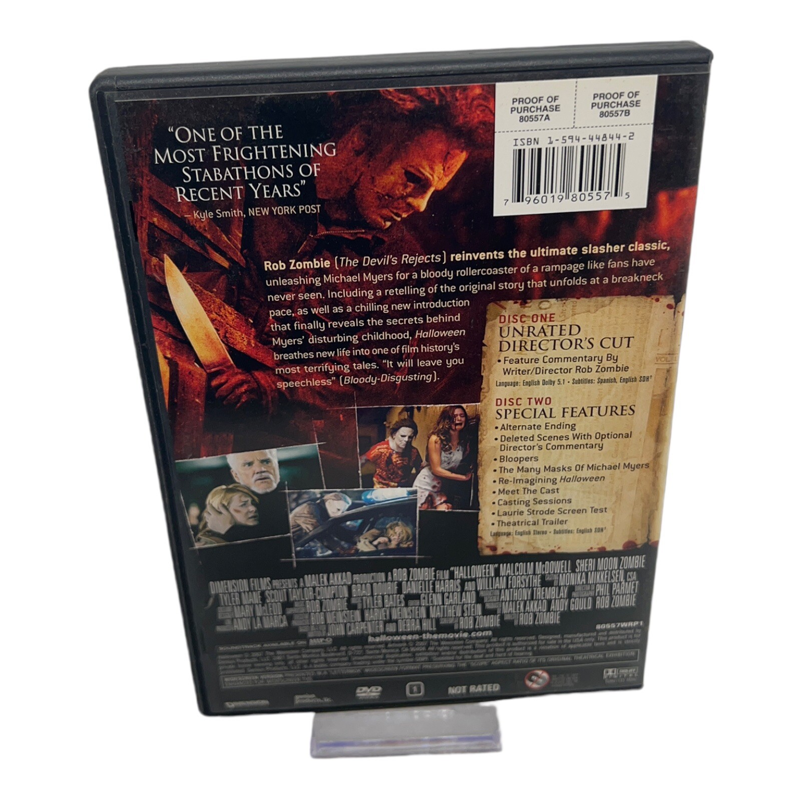Rob Zombie's Halloween (DVD, 2007, Unrated Two-Disc Director's Cut ...