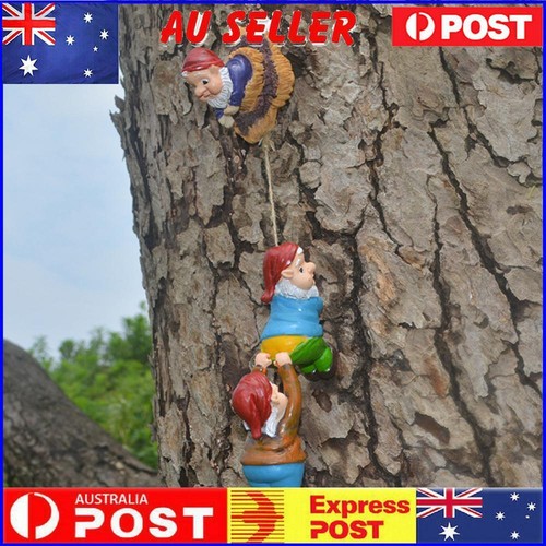Funny Elf Pendant Resin Mini Dwarf Tree Climbing Decor Outdoor Garden ...