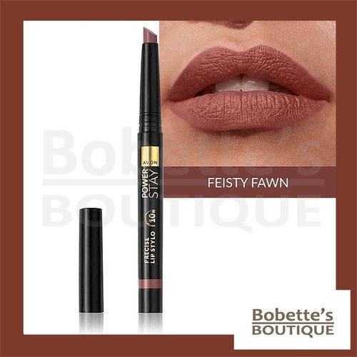 ROUGE à LÈVRES STYLO Sans Transfert POWER STAY AVON Coloris Feisty Fawn ...