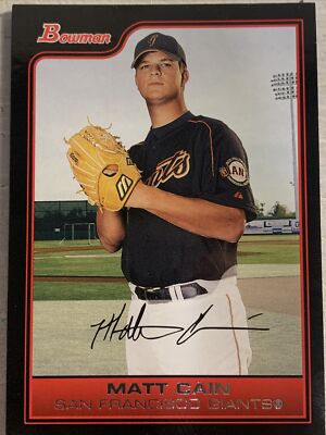 2006 Bowman Matt Cain #106 San Fransisco Giants Baseball Card | eBay