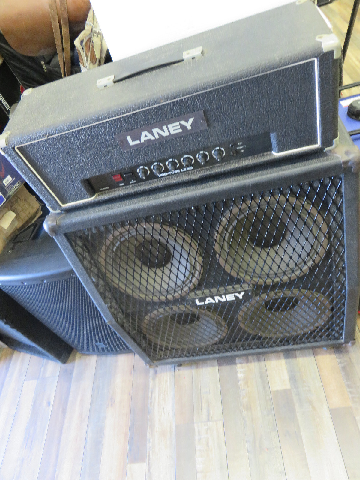 Laney Pro Tube 50 Lead Amp Head 4X12 Laney Cabinet Original Vintage SET ...