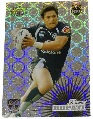 Nrl 2008 Select Holographic Foil Jerome Ropati Warriors Centenary Card ...