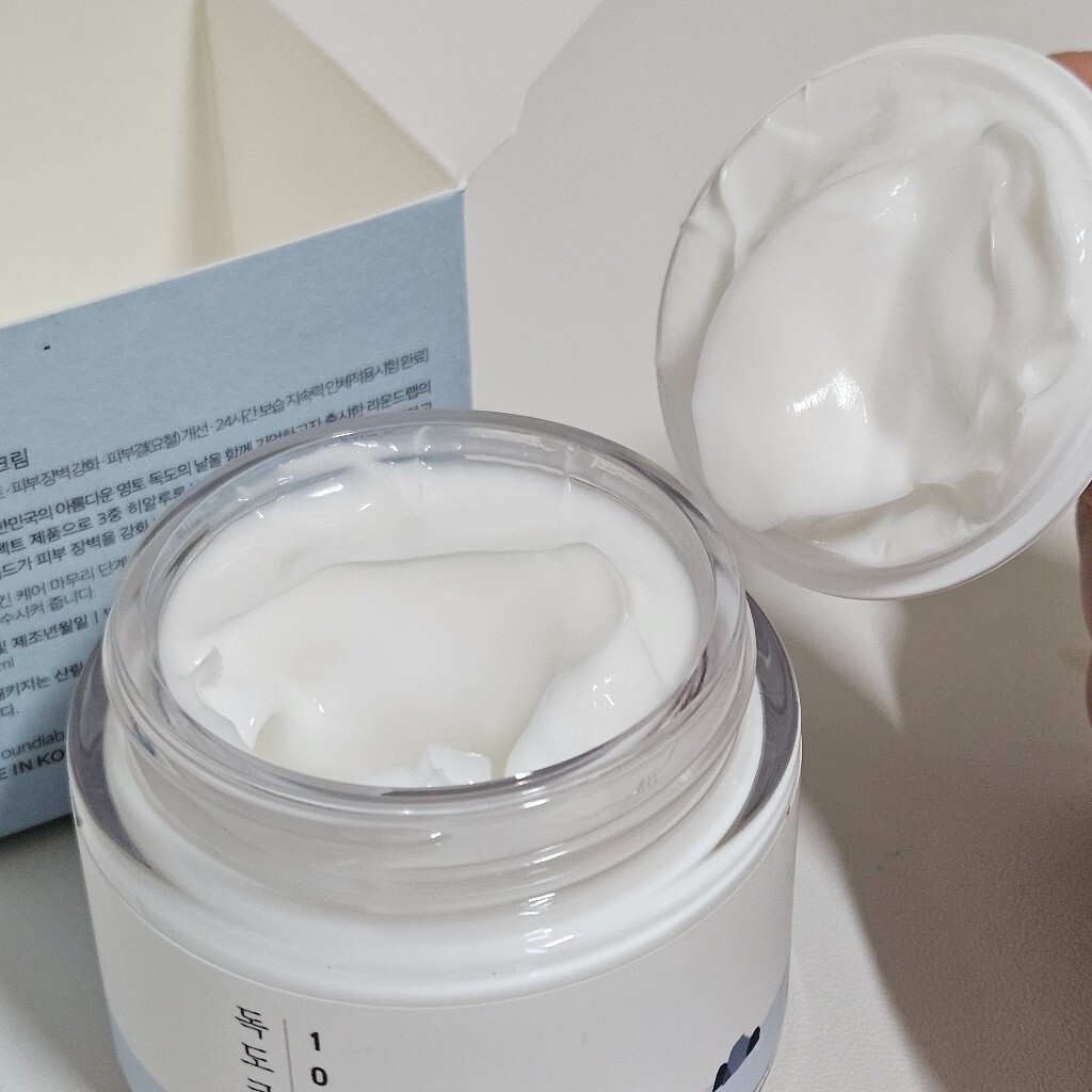 ROUND LAB 1025 Dokdo Cream 2.7OZ Mild Moisturizer Smoothing Skin Care K ...
