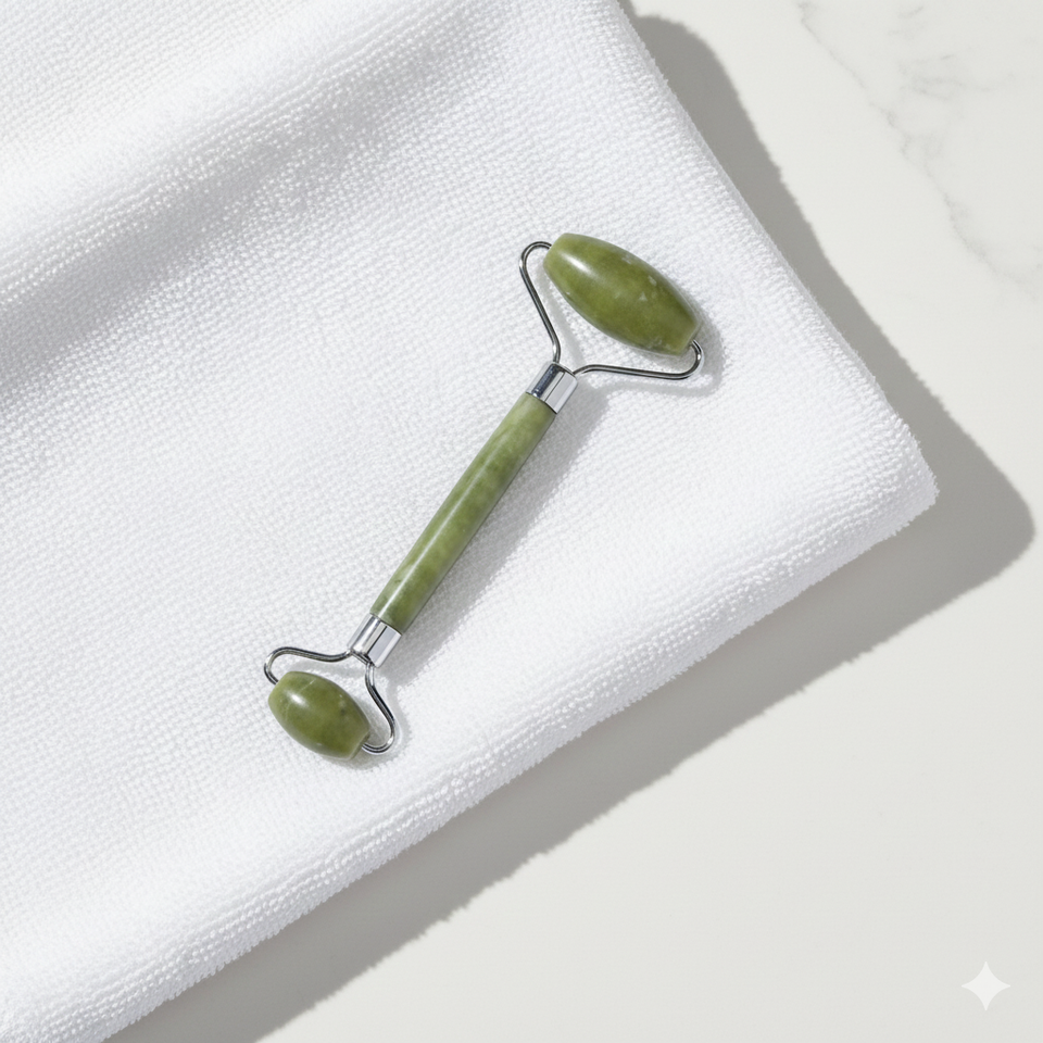 REVLON Facial Roller Cool & De-Puff Natural Jade Stone New | eBay