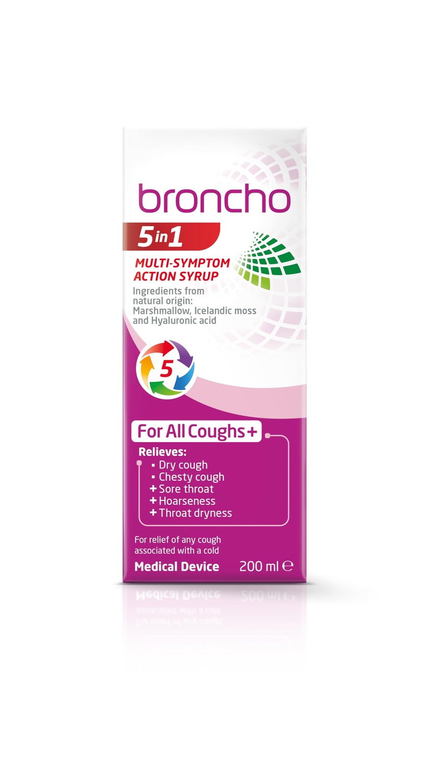 Broncho 5in1 Cough Multi Symptom Action Syrup 200ml | eBay UK