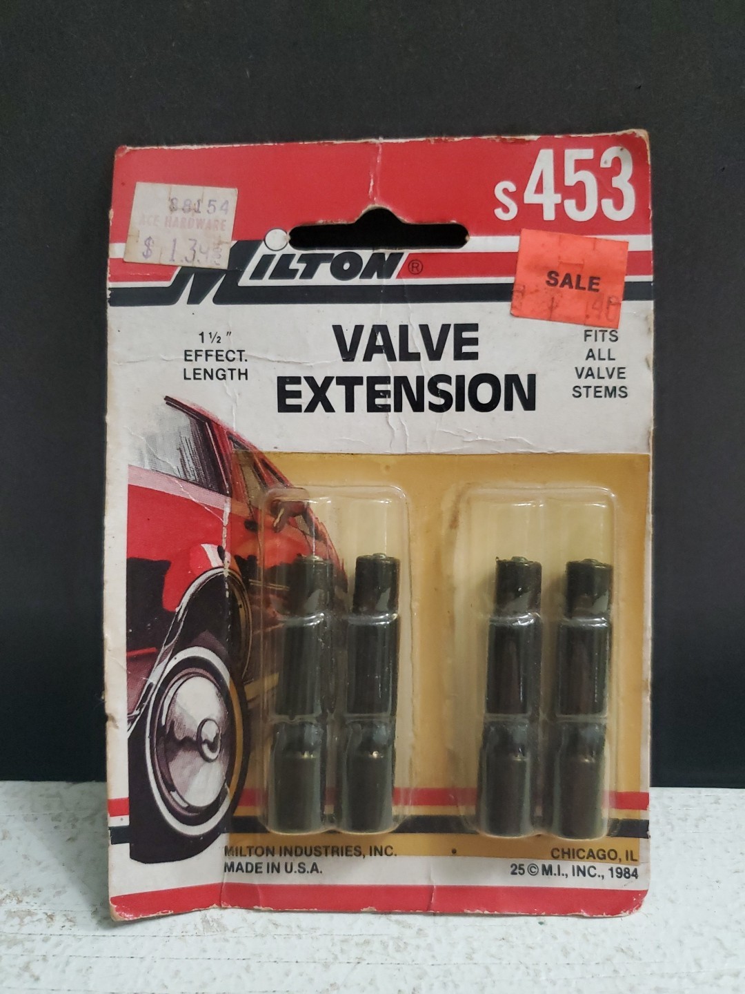 1984 Milton 4 Pack S453 Valve Extensions NOS 1-1/2" Effect Length Fits ...
